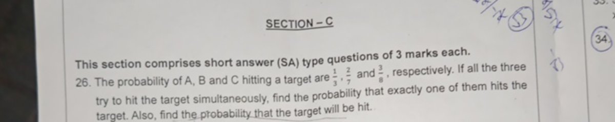 SECTION – C This section comprises short answer (SA) type questions of 3..