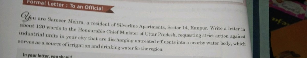 You are Sameer Mehra, a resident of Silverline Apartments, Sector 14, Kan..