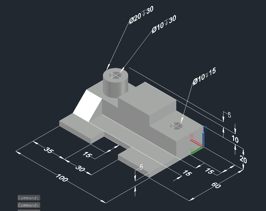 The image shows a 3D technical drawing with various dimensions labeled. I..