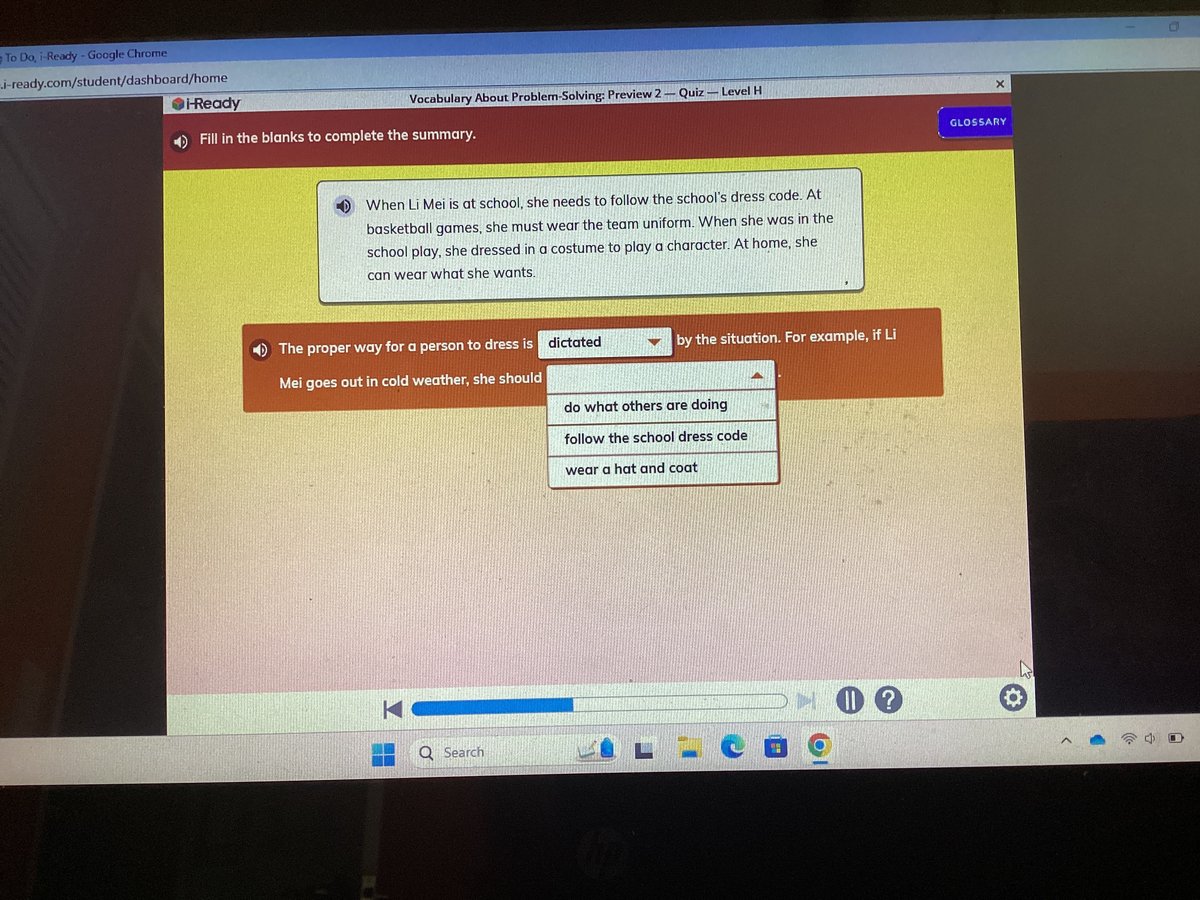 To Do, i-Ready - Google Chrome i-ready.com/student/dashboard/home iReady