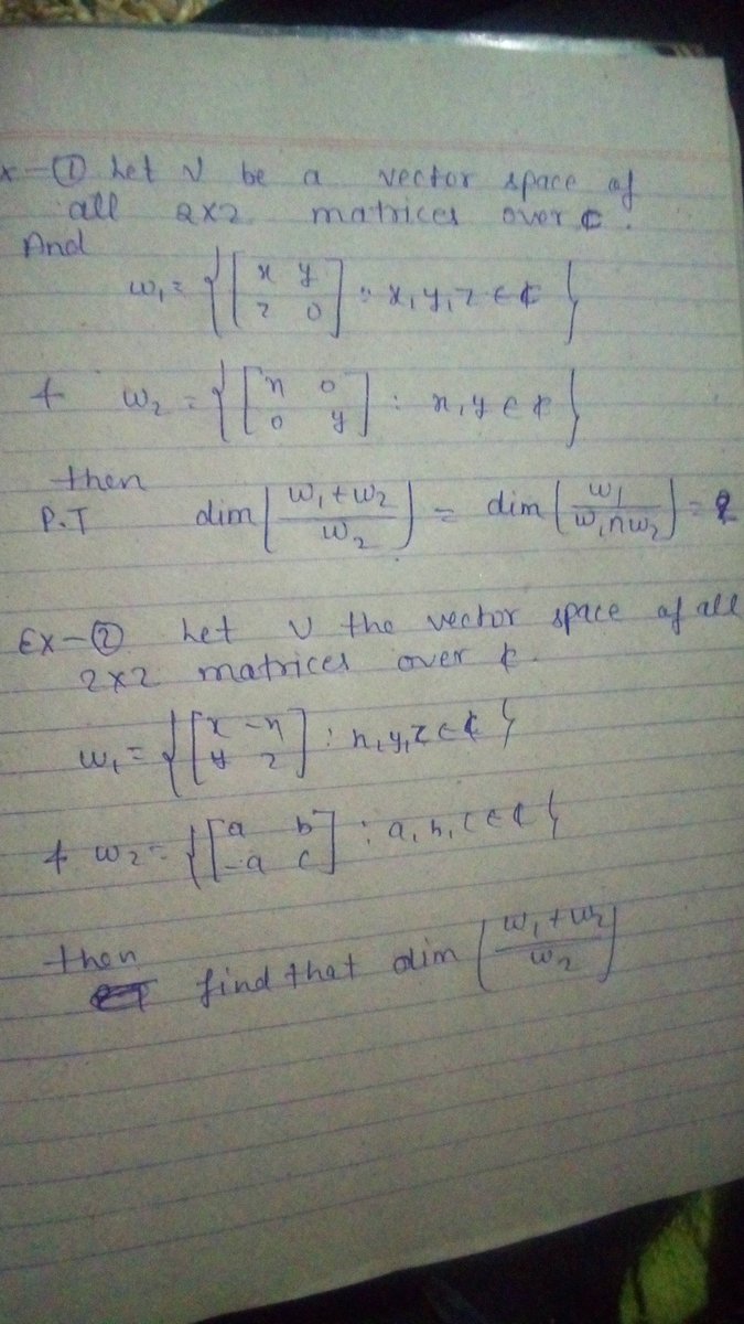 x-(1) Let v be a vector space of all 2 \times 2 matrices over c. \begin{a..