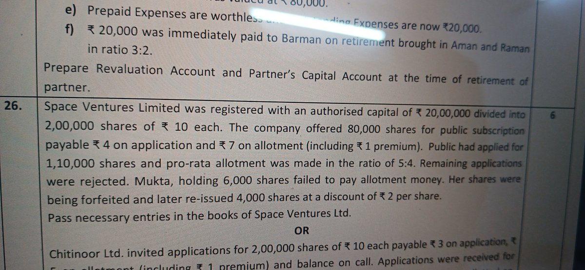 Space Ventures Limited was registered with an authorised capital of ₹ 20,..