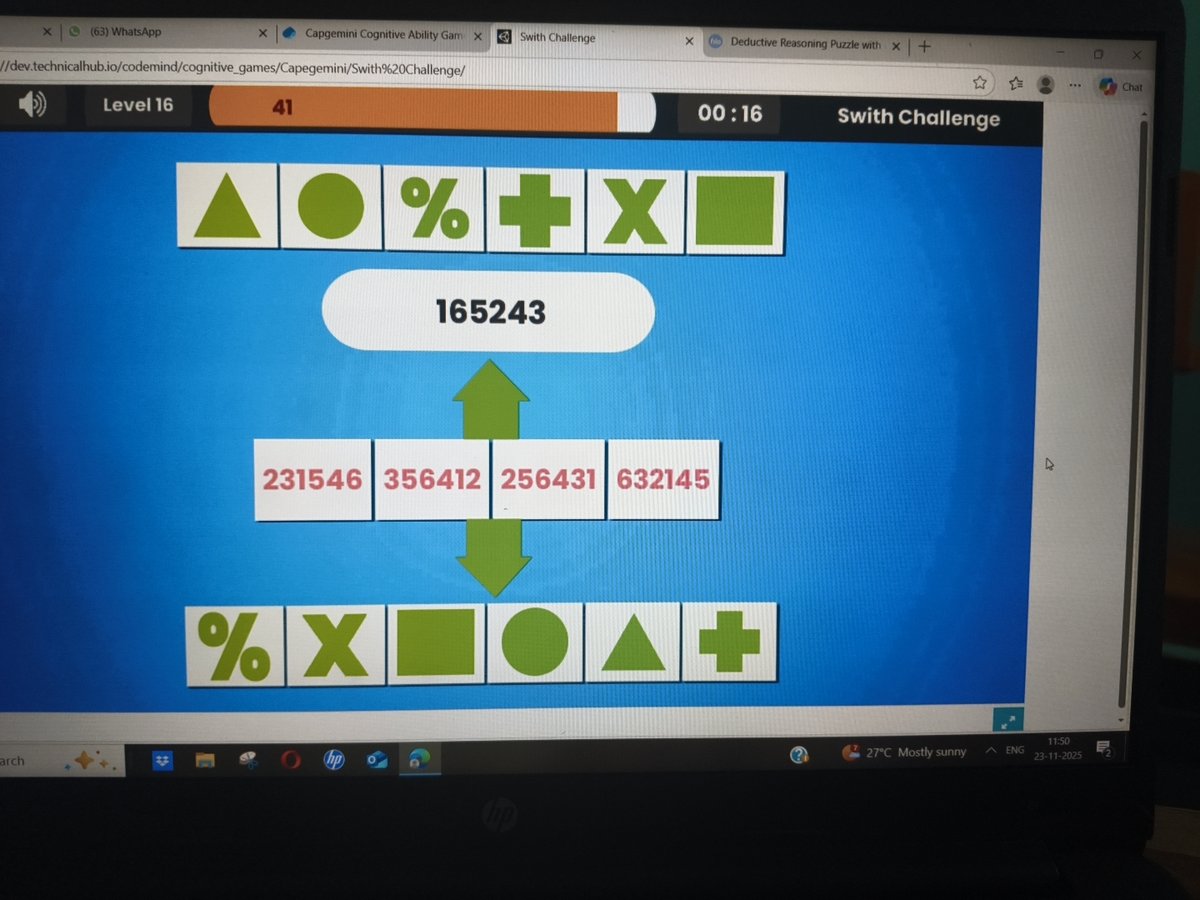 Puzzle Level 16 Given: Symbols: Triangle, Circle, %, +, X, Square Numbe..