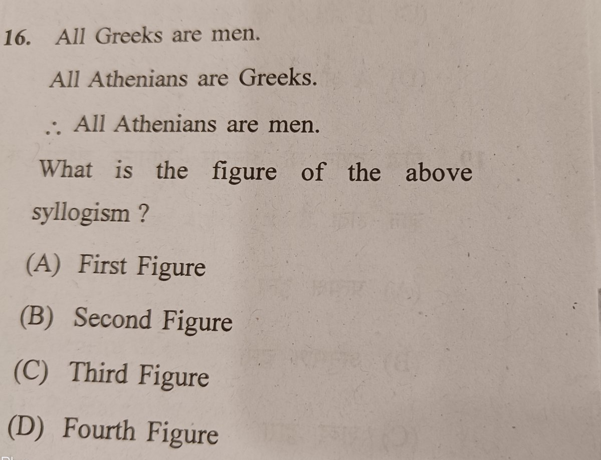 All Greeks are men. All Athenians are Greeks. .: All Athenians are men. W..
