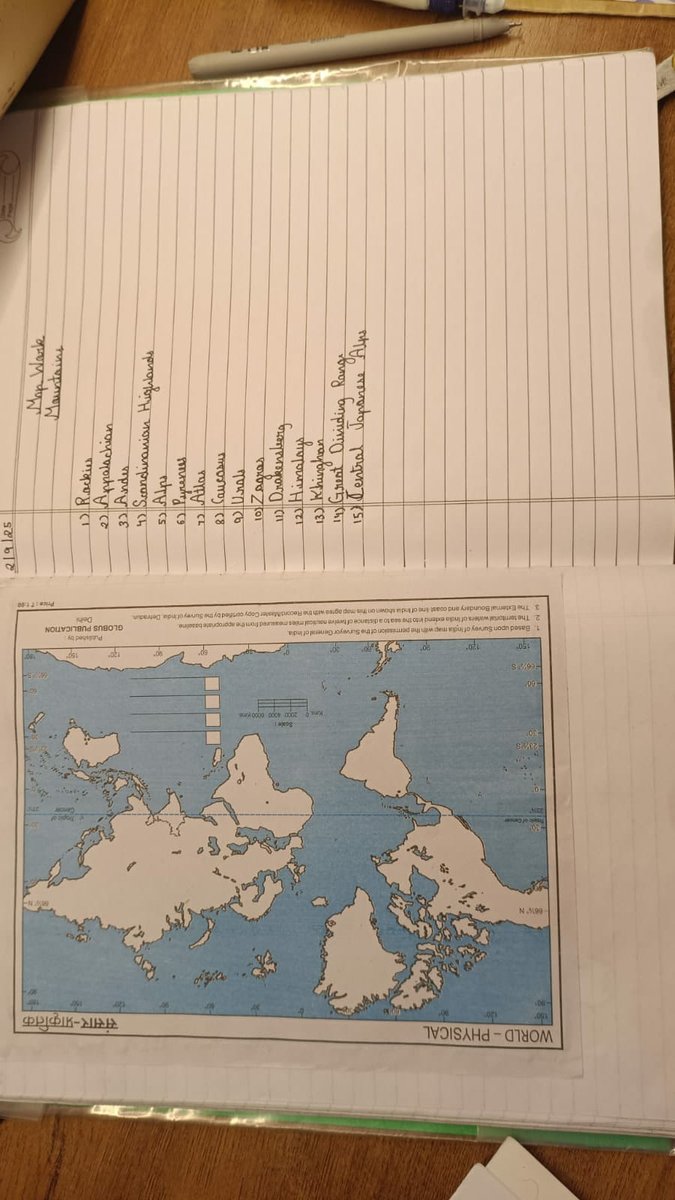 Label the World Physical Map Label the following physical features on th..