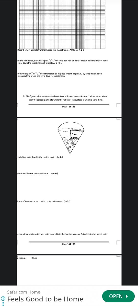 Describe fully a single transformation that maps triangle ABC onto A'B'C'..