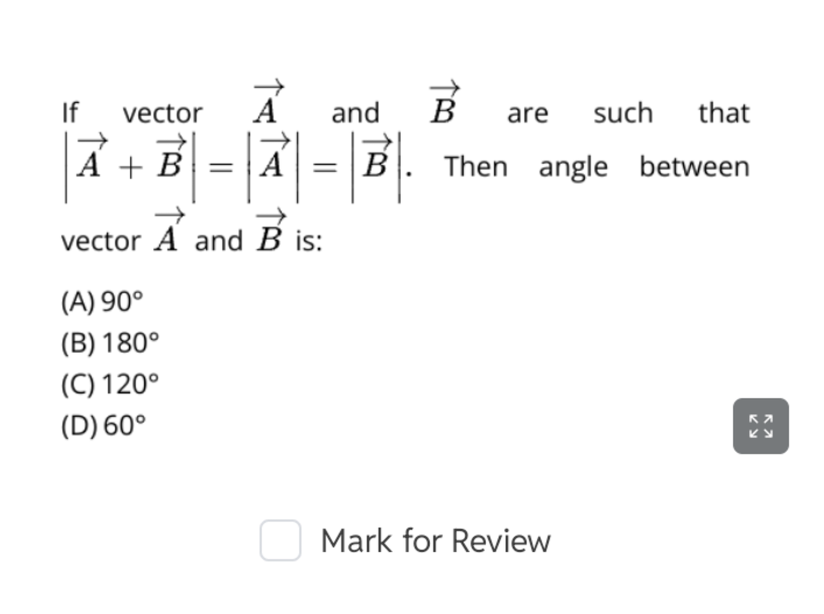 If vector \vec{A} and \vec{B} are such that |\vec{A} + \vec{B}| = |\vec{A..