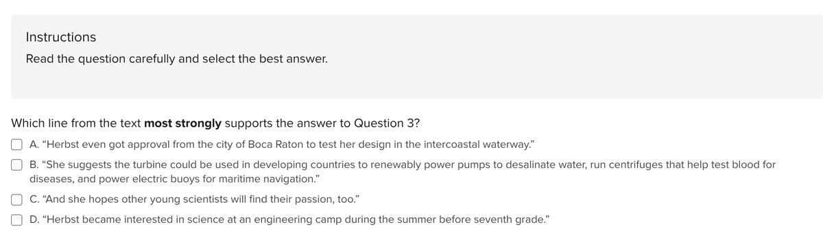 Which line from the text most strongly supports the answer to Question 3?..