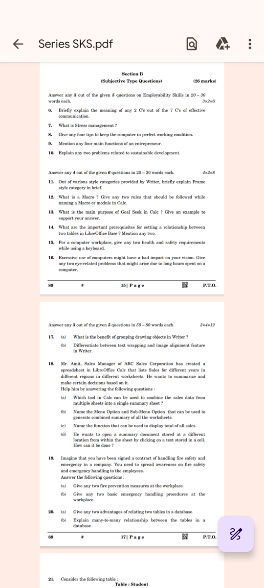 Briefly explain the meaning of any 2 C's out of the 7 C's of effective co..
