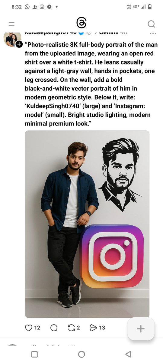 Create a photo-realistic 8K full-body portrait of the man from the given
