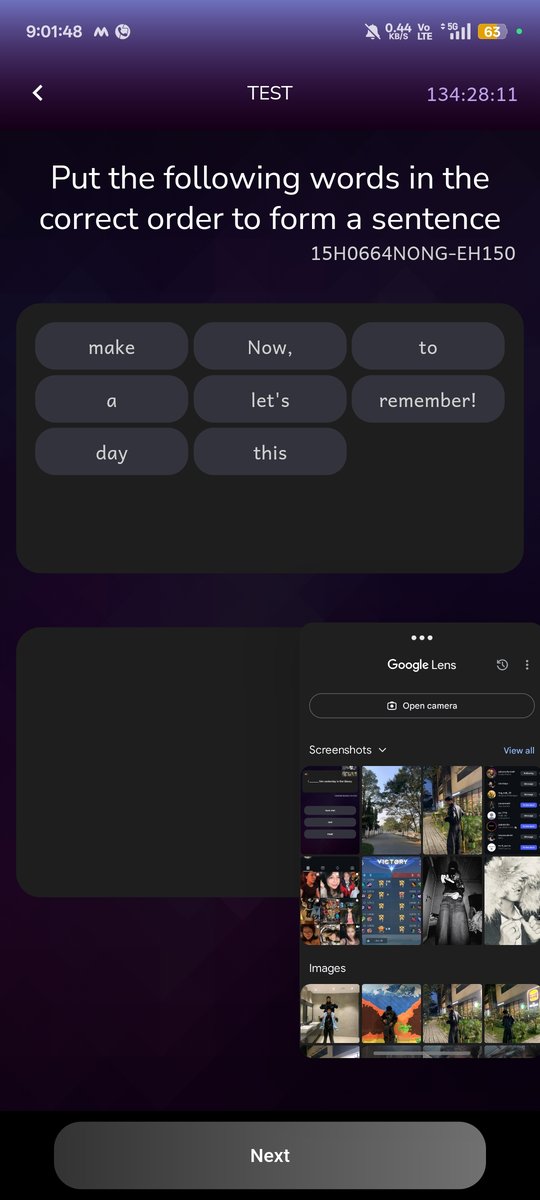 Put the following words in the correct order to form a sentence: make No..