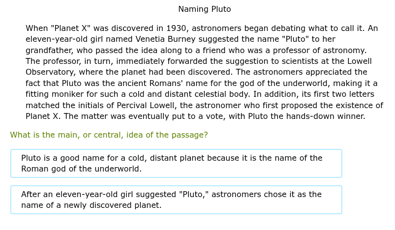 Naming Pluto When "Planet X" was discovered in 1930, astronomers began d..