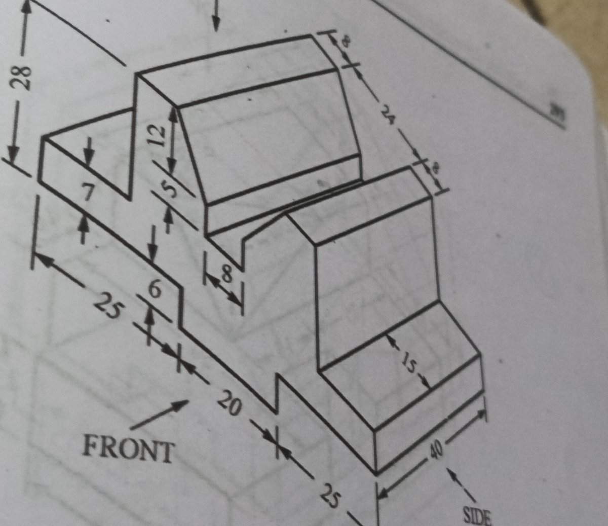 Calculate the volume of the given 3D object with the following dimensions..
