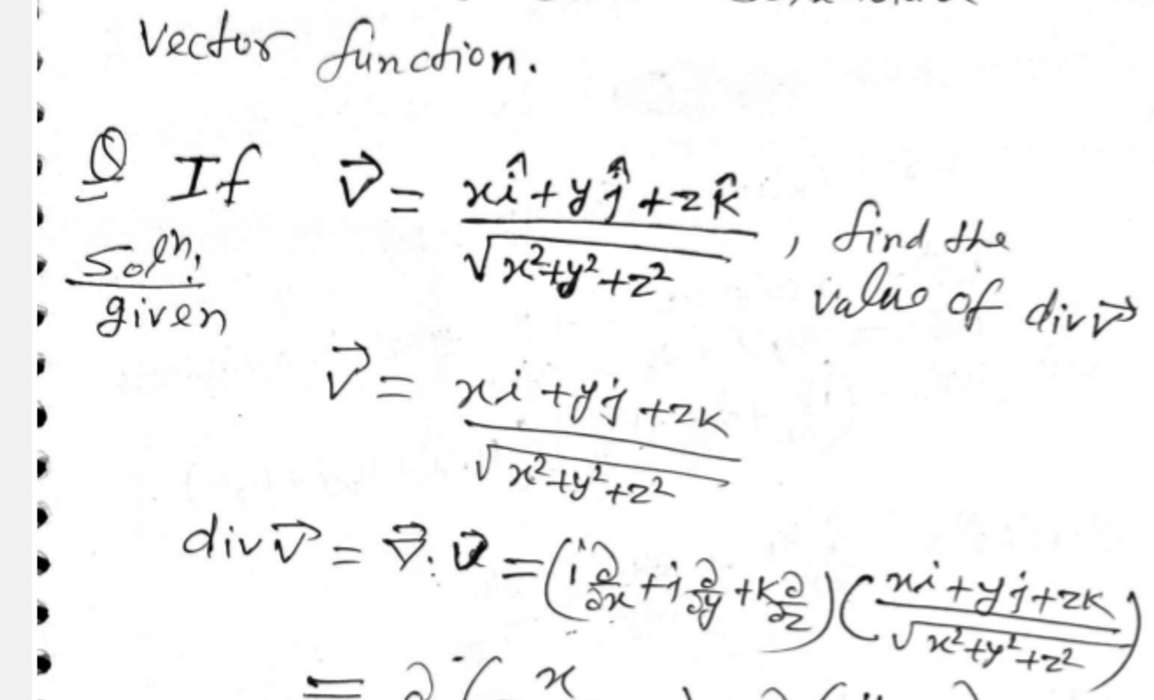 If vector \mathbf{v} = \frac{x\mathbf{i} + y\mathbf{j} + z\mathbf{k}}{\s..