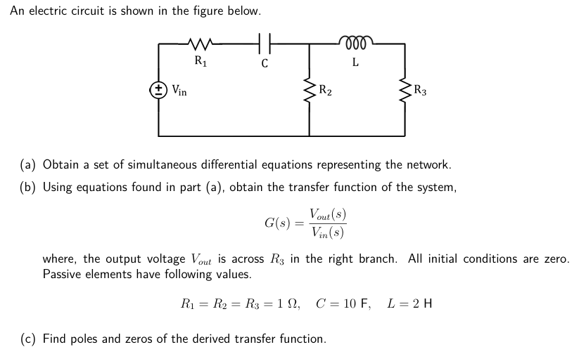 An electric circuit is shown in the figure below. Electric Circuit Diagr..