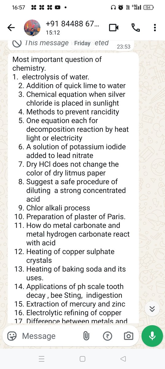 Most Important Questions of Chemistry Electrolysis of water. Addition of..