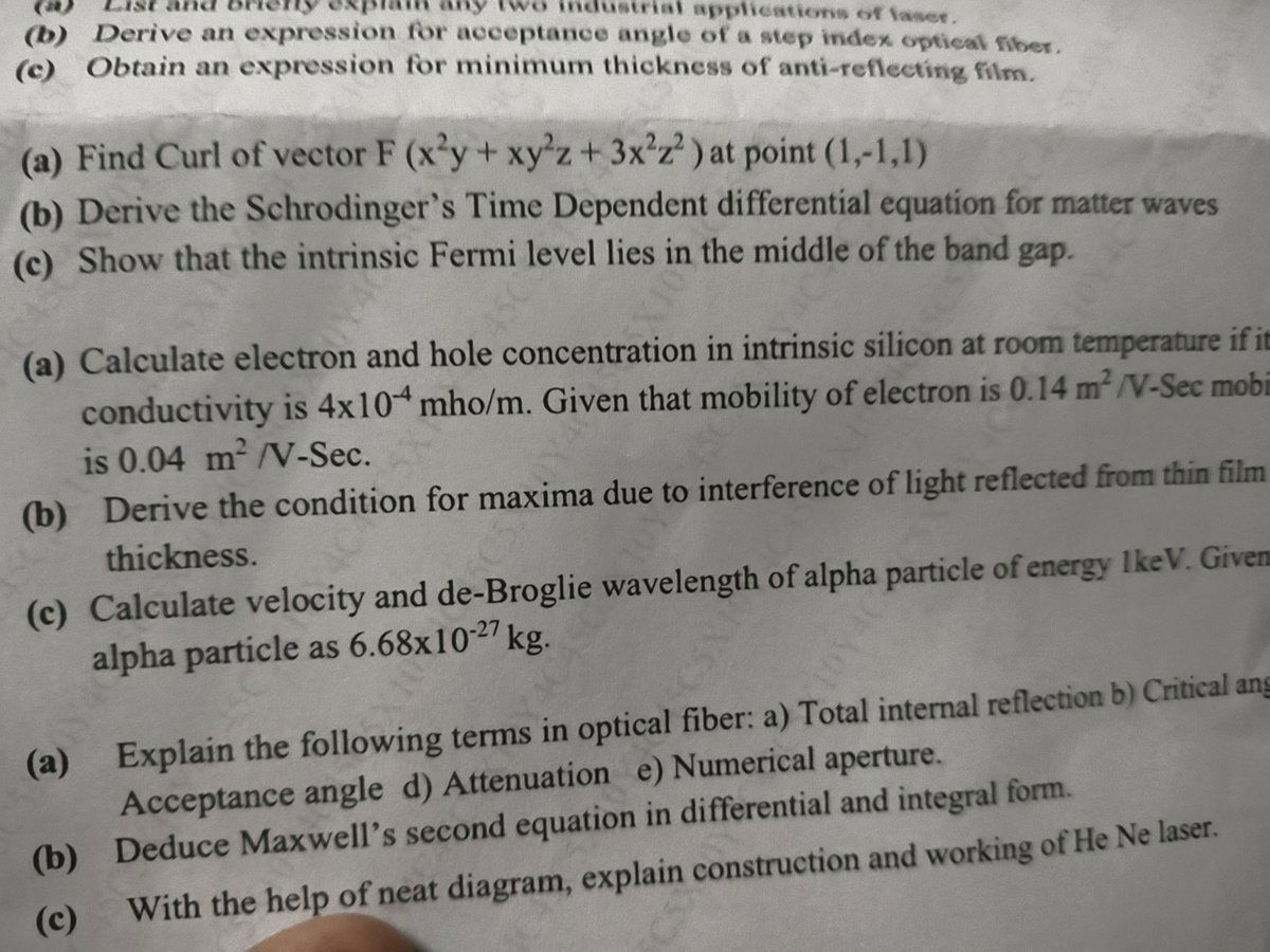 Question 1 (a) List and briefly explain any two industrial applications o..