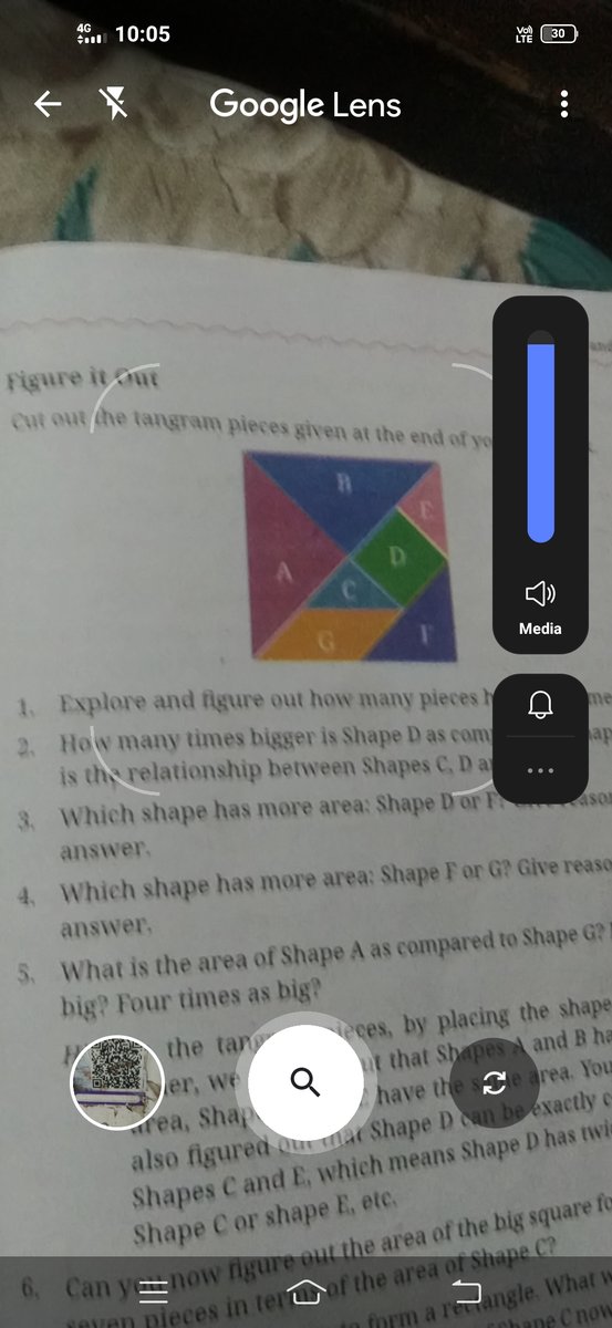 Tangram Pieces Questions Given the tangram pieces labeled A, B, C, D, E,..