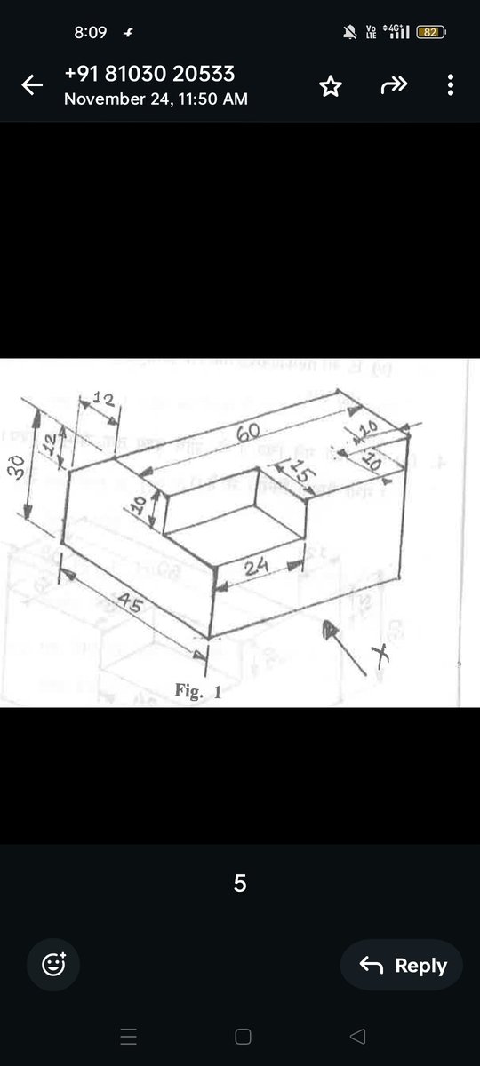 Calculate the volume of the 3D geometric shape shown in the figure below...