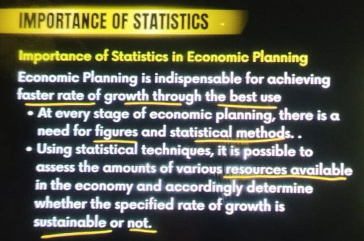 Importance of Statistics in Economic Planning Economic Planning is indis..