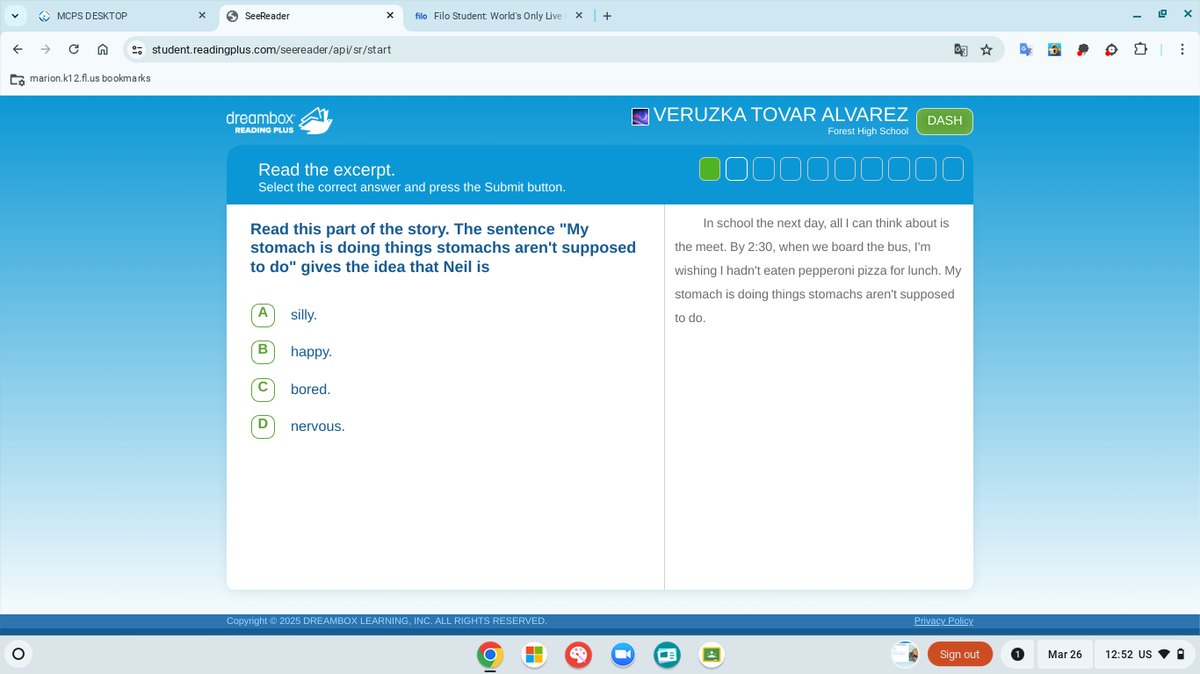 MCPS DESKTOP SeeReader filo Filo Student: World's Only Live student.readi..