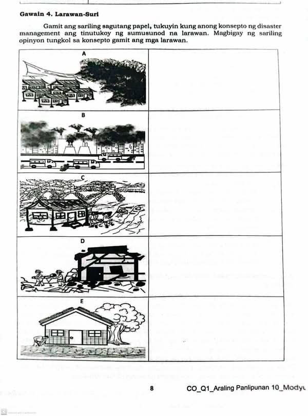 Gawain 4. Larawan-Suri Gamit ang sariling sagutang papel, tukuyin kung a..