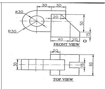 Given Diagram Dimensions You have provided a mechanical part with the fo..