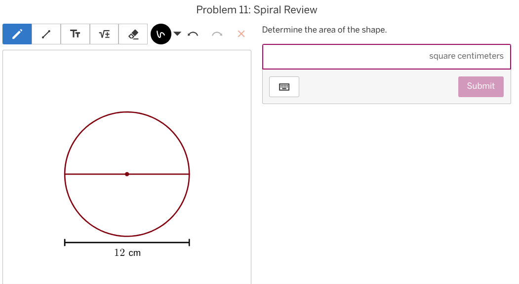 Problem 11: Spiral Review 1 , \square TT \sqrt { \pm } (a) - \sim Determ..