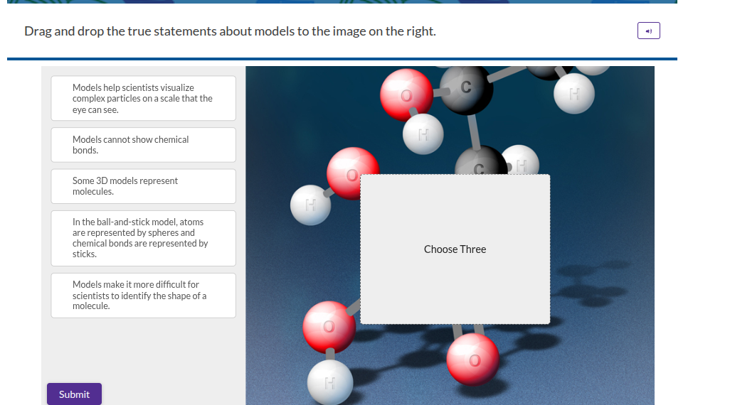 Drag and drop the true statements about models to the image on the right...