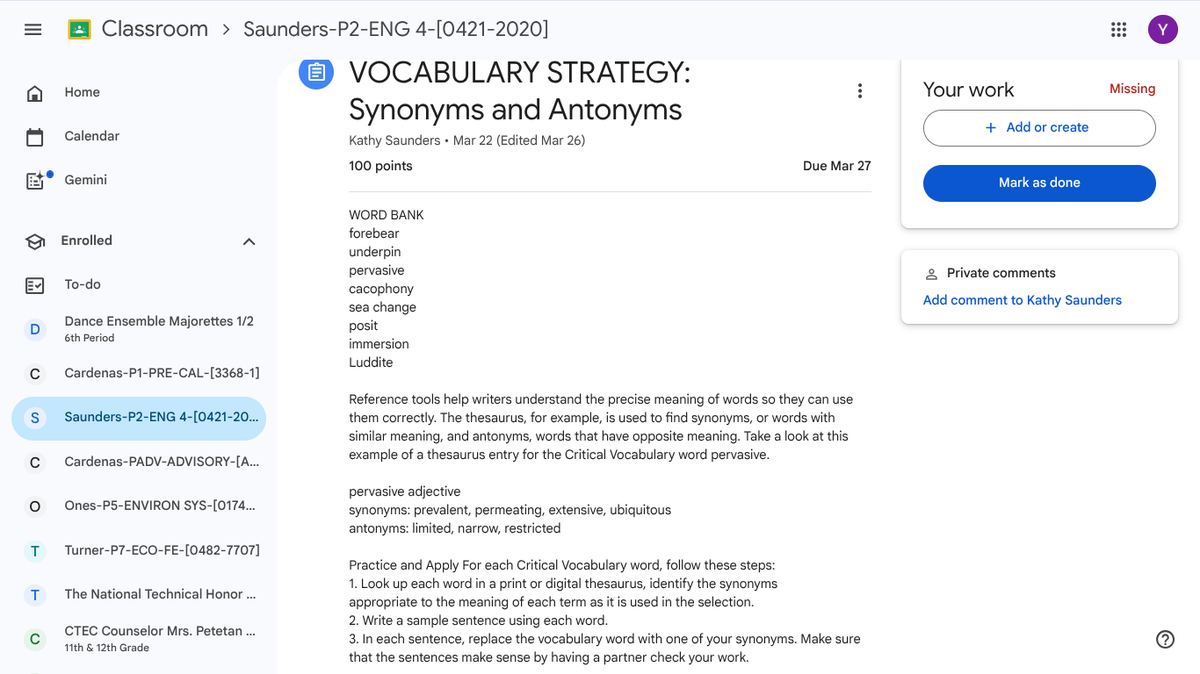 VOCABULARY STRATEGY: Synonyms and Antonyms WORD BANK forebear underpin p..