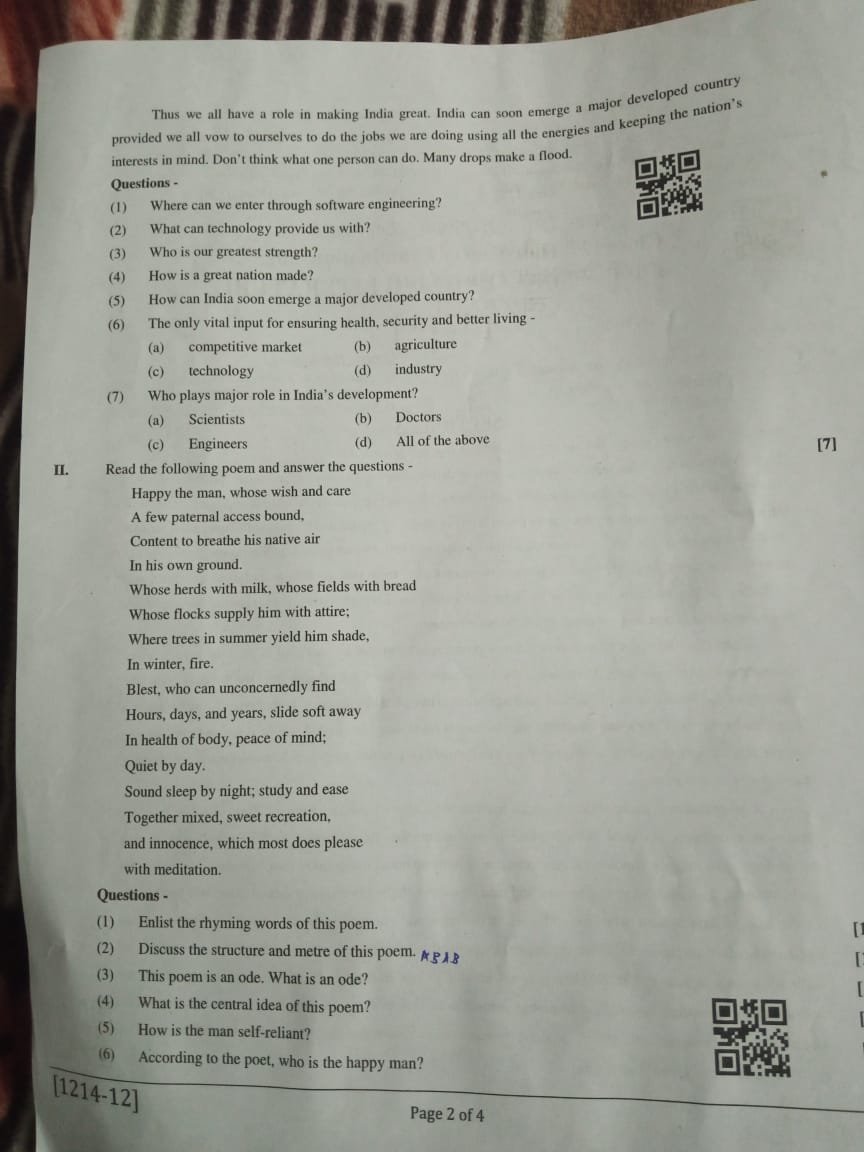 Enlist the rhyming words of this poem: Happy the man, whose wish and car..