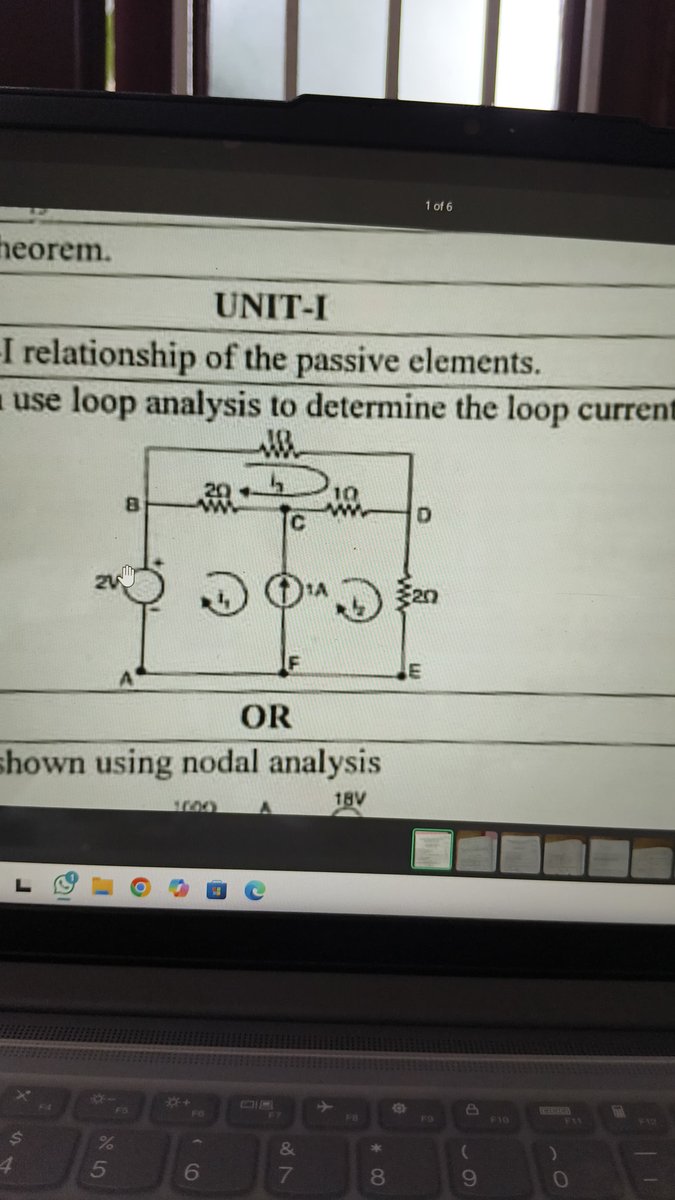 Determine the loop currents I_1, I_2, and I_3 using loop analysis for the..