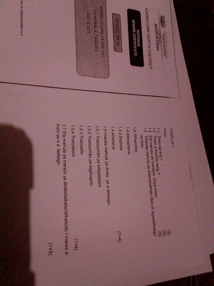 Potšišo ya 1 Theto 1.1 Theto ke eng ? 1.2 Theto e thomile neng ? 1.3