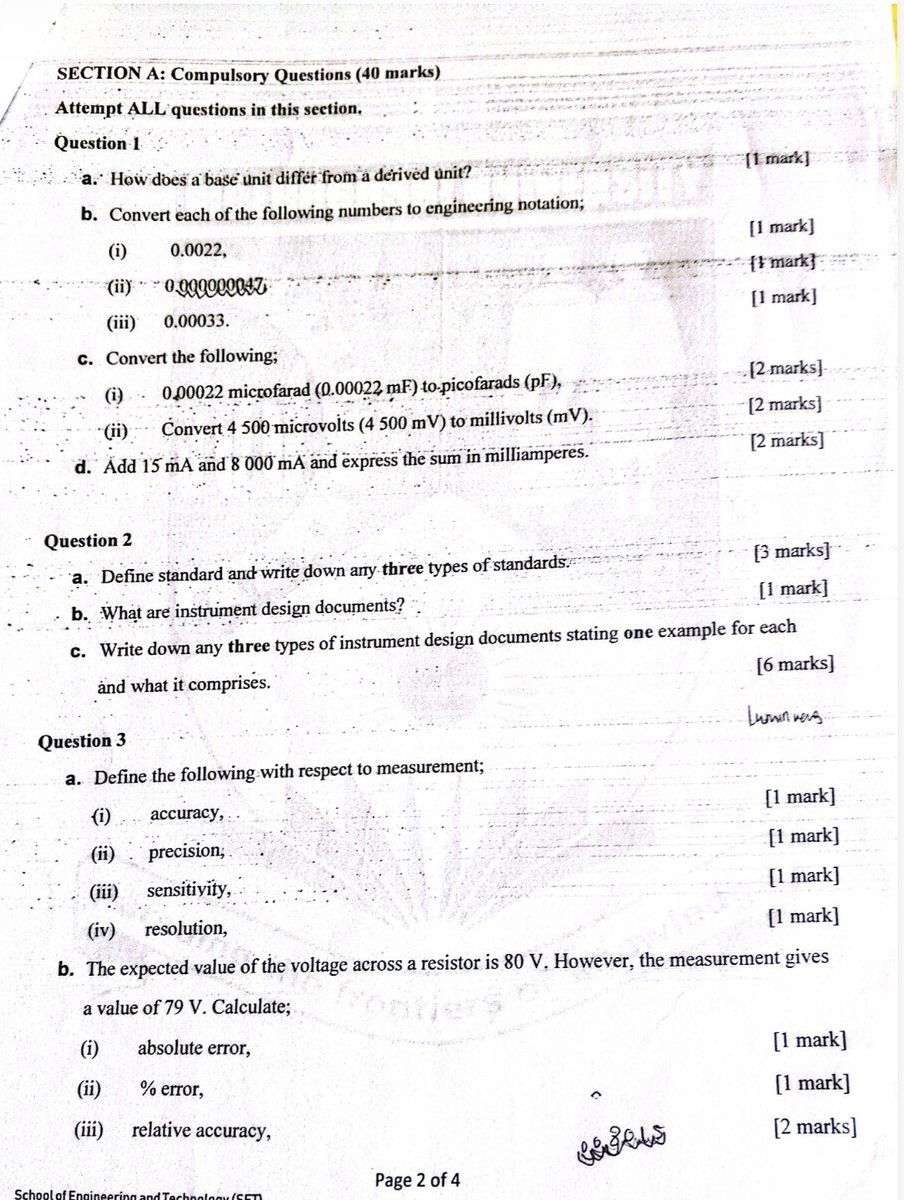 SECTION A: Compulsory Questions (40 marks) Attempt ALL questions in this