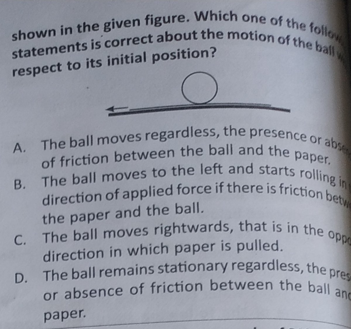 shown in the given figure. Which one of the follow statements is correct