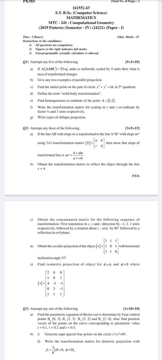 Q1) Attempt any five of the following. a) If A( ABC) = 25 sq. units is u..