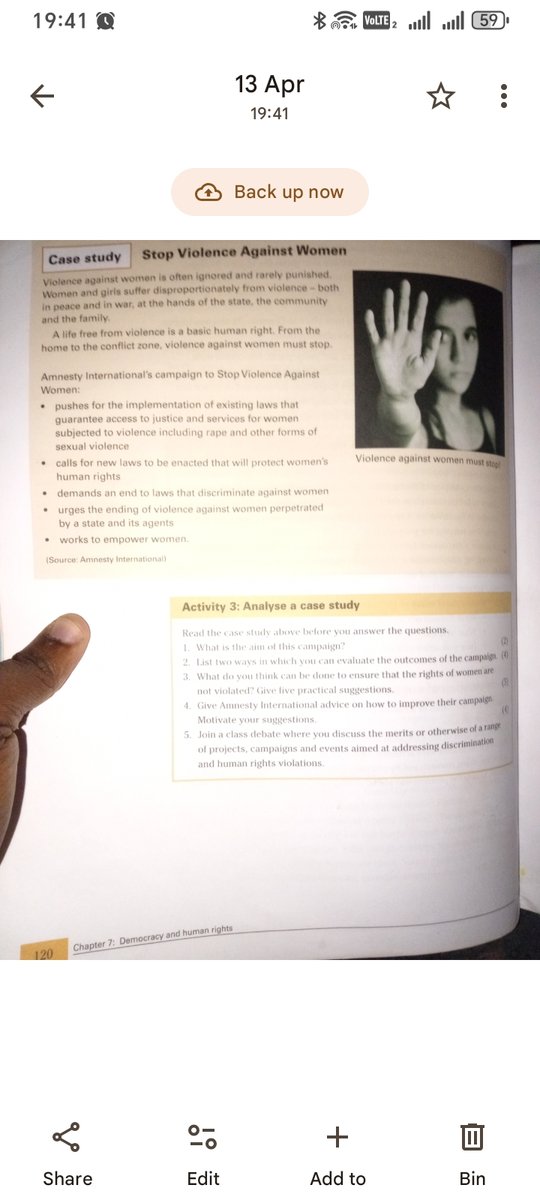 Read the case study above before you answer the questions. What is the a..