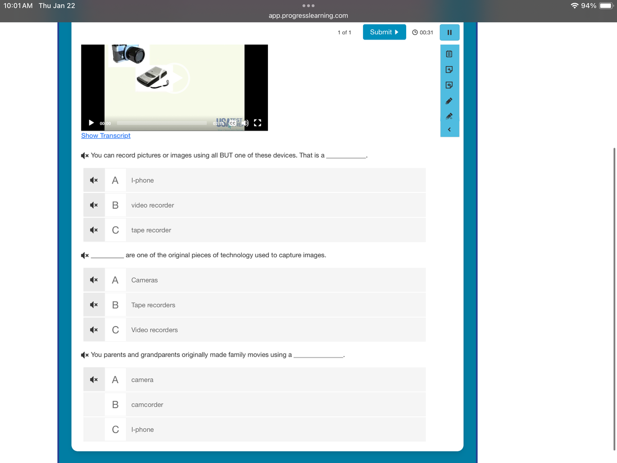 You can record pictures or images using all BUT one of these devices. Tha..