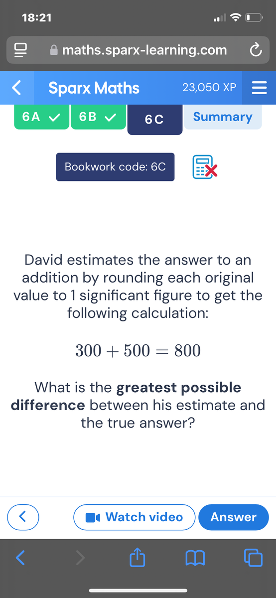 David estimates the answer to an addition by rounding each original value..