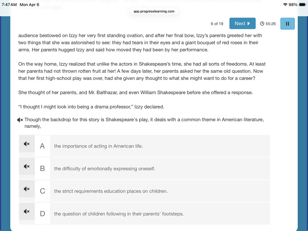 Though the backdrop for this story is Shakespeare's play, it deals with a..