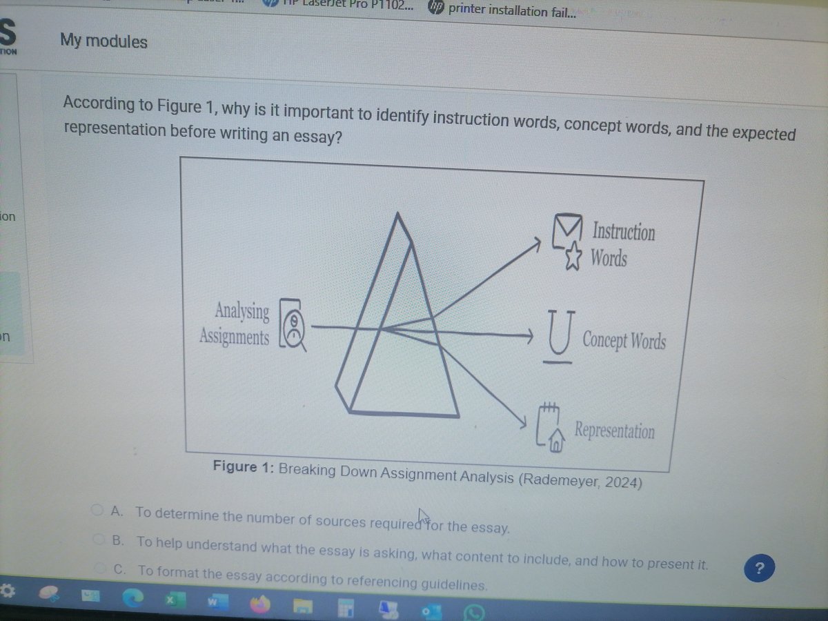 According to Figure 1, why is it important to identify instruction words,..