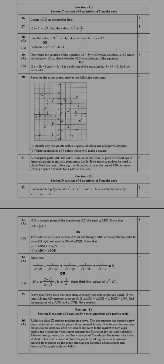 Questions Locate \sqrt{3.5} on the number line. If x = 2 + \sqrt{3}