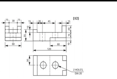 The image shows a technical drawing of an object with dimensions. The dra..