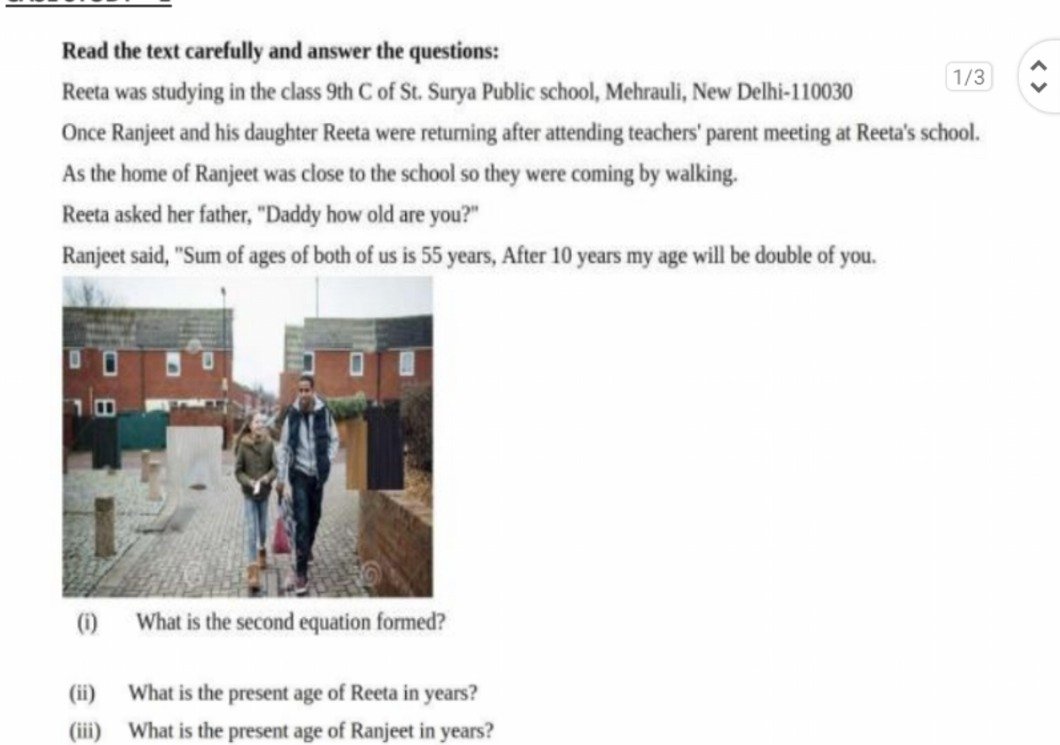 Reeta was studying in class 9th C of St. Surya Public School, Mehrauli, N..