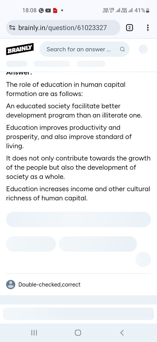 The role of education in human capital formation An educated society fac..