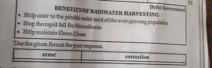 Delhi Government BENEFITS OF RAINWATER HARVESTING Help cater to the potab..