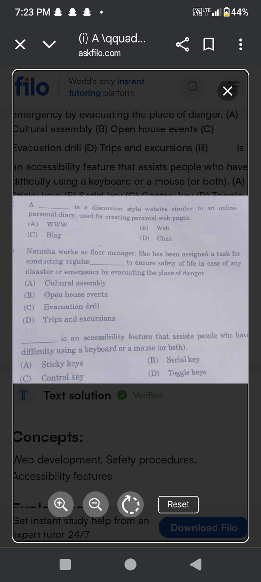 is an accessibility feature that assists people who have difficulty u..