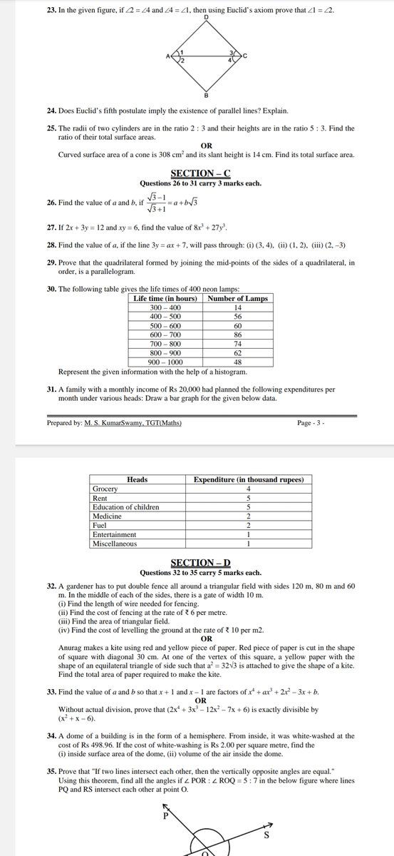 Questions In the given figure, if \angle 2 = \angle 4 and \angle 4