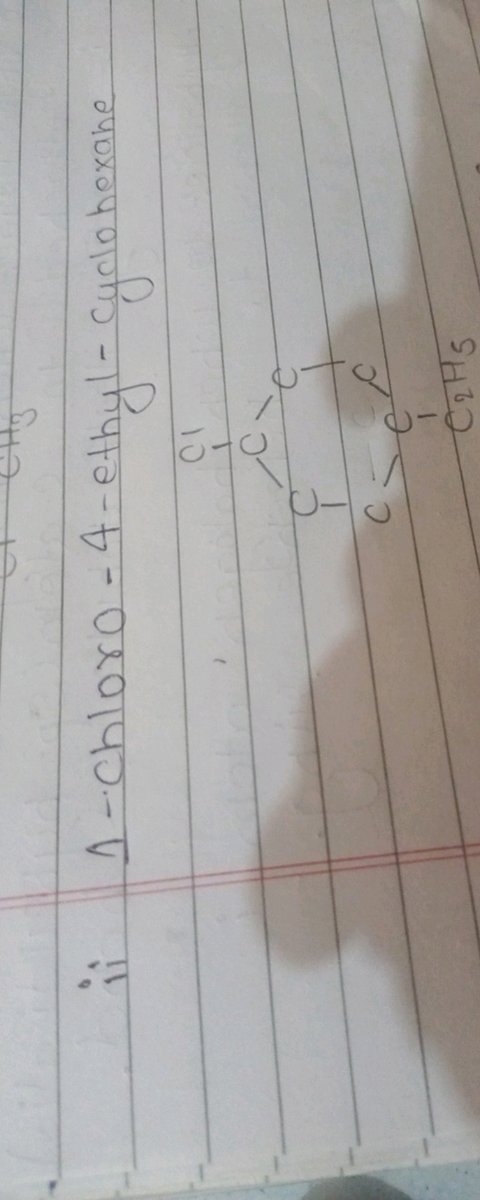 The image shows a chemical structure and its IUPAC name. The structure is..