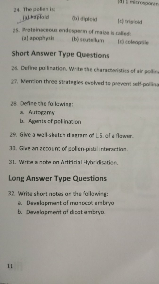 Here are a series of questions related to Biology: Multiple Choice Quest..
